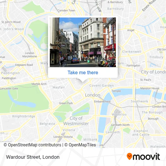 How to Get to Wardour Street in Soho by Bus, Tube or Train?