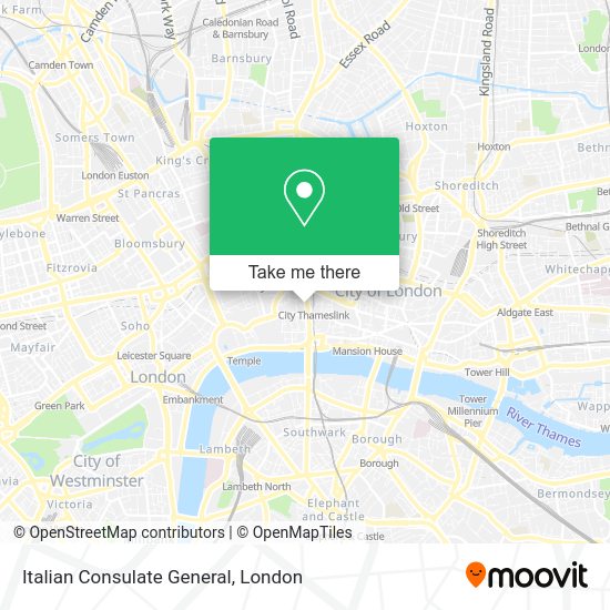 How to Get to Italian Consulate General in City Of London by Bus, Train ...