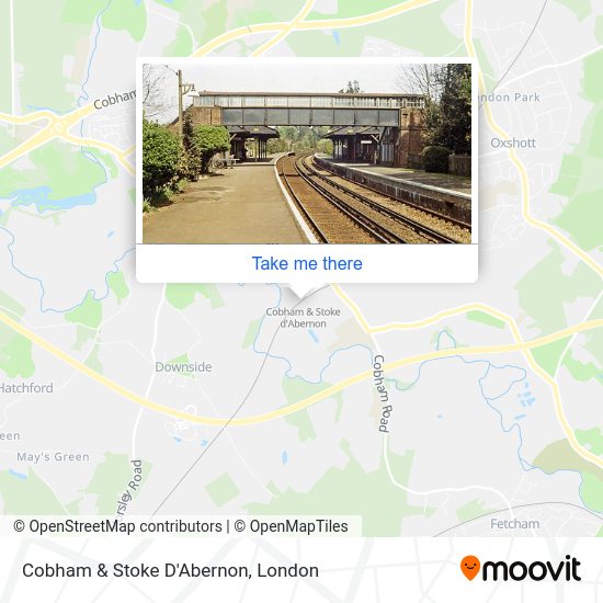 How to Get to Cobham & Stoke D'Abernon in Cobham (Surrey) by Train or Bus?