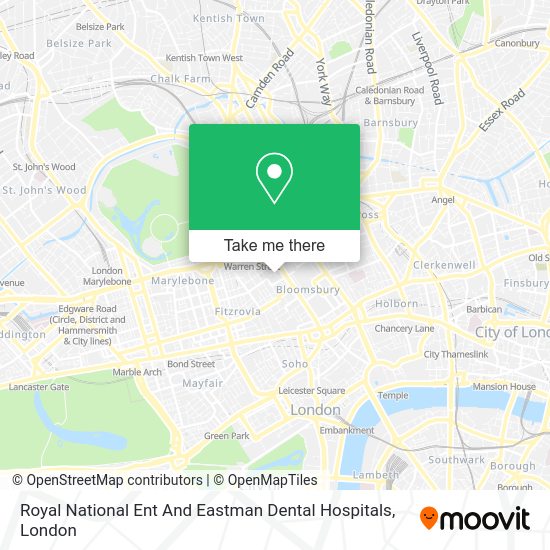 How to Get to Royal National Ent And Eastman Dental Hospitals in ...