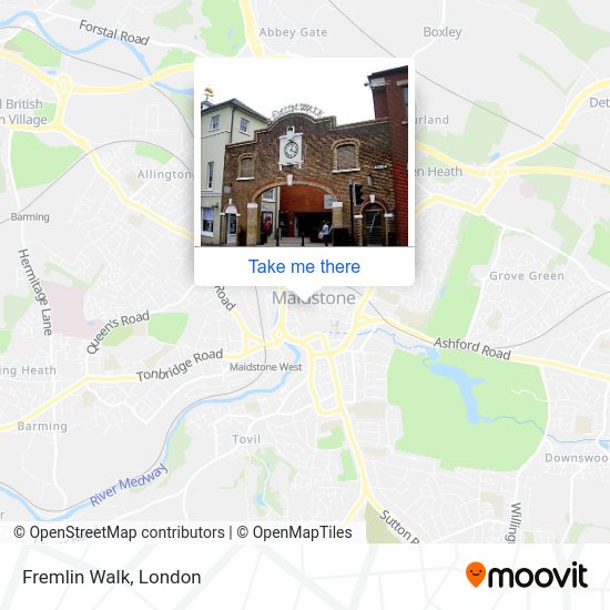 How to Get to Fremlin Walk in Maidstone by Bus or Train?