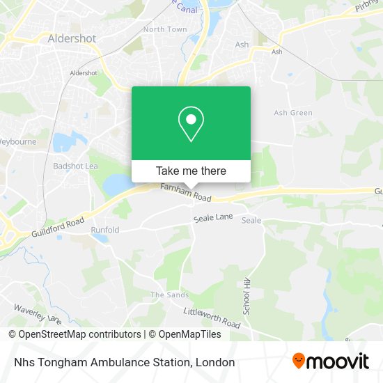 How to Get to Nhs Tongham Ambulance Station in Guildford by Bus or Train?