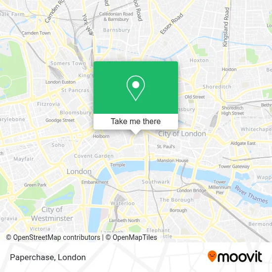 How to Get to Paperchase in City Of London by Bus, Tube, Train or DLR?