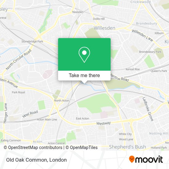 How to Get to Old Oak Common by Bus, Train or Tube?