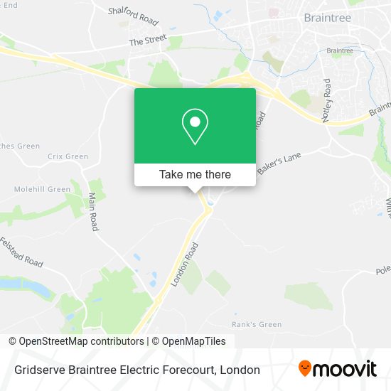 How to Get to Gridserve Braintree Electric Forecourt by Bus?