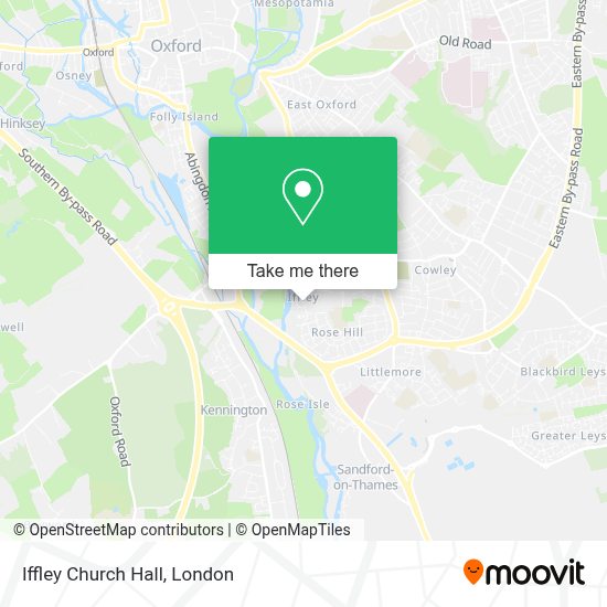 How to Get to Iffley Church Hall in Oxford by Bus or Train?