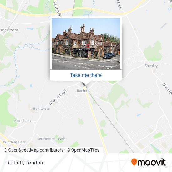 How to Get to Radlett in Hertsmere by Bus or Train?