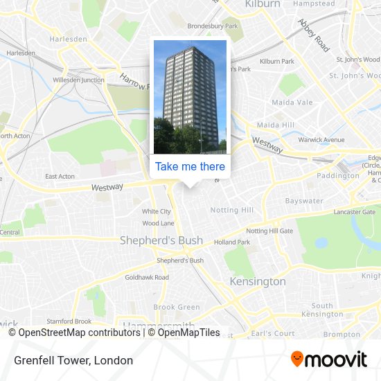How to Get to Grenfell Tower in Ladbroke Grove by Tube, Bus or Train?