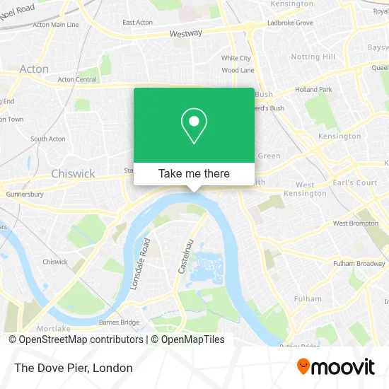How to Get to The Dove Pier in Hammersmith by Tube, Bus or Train?