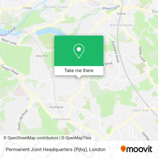 How to Get to Permanent Joint Headquarters (Pjhq) in South Oxhey by Bus ...