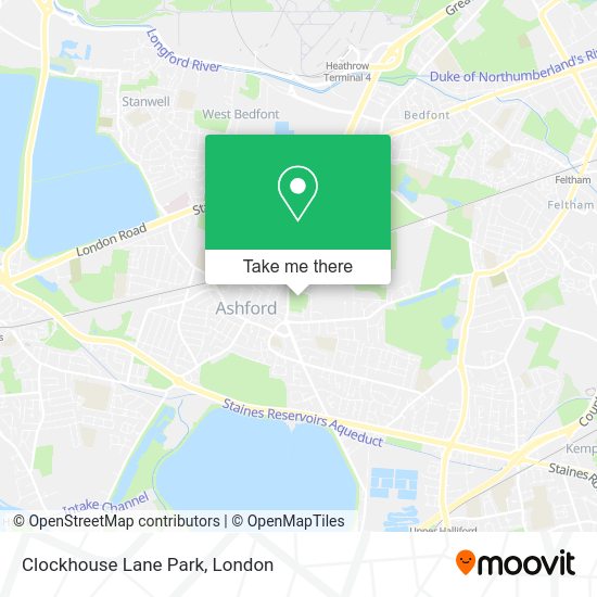 How to Get to Clockhouse Lane Park in Ashford (Surrey) by Bus or Train?