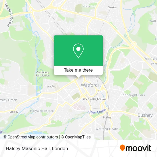 How to Get to Halsey Masonic Hall in Watford by Bus, Tube or Train?