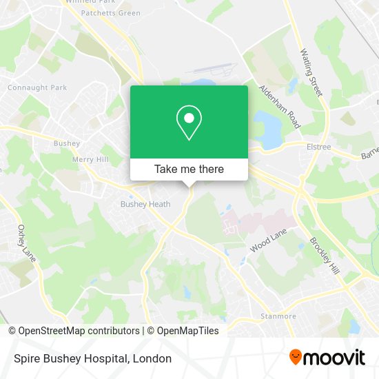 How to Get to Spire Bushey Hospital in Bushey (Watford) by Bus or Tube?