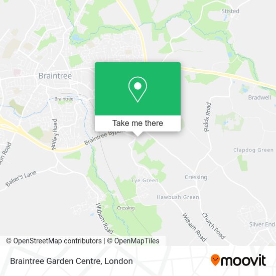 How to Get to Braintree Garden Centre by Bus or Train?