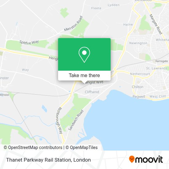 How to Get to Thanet Parkway Rail Station in Ramsgate by Bus or Train?