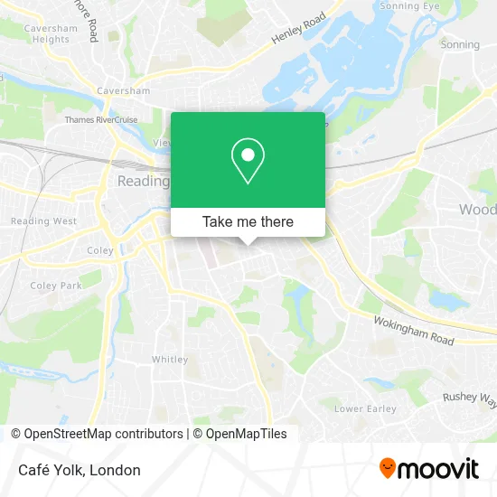 How to Get to Café Yolk in Reading by Bus or Train?