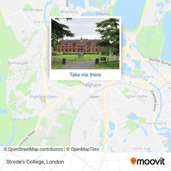 How to Get to Strode's College in Runnymede by Bus or Train?