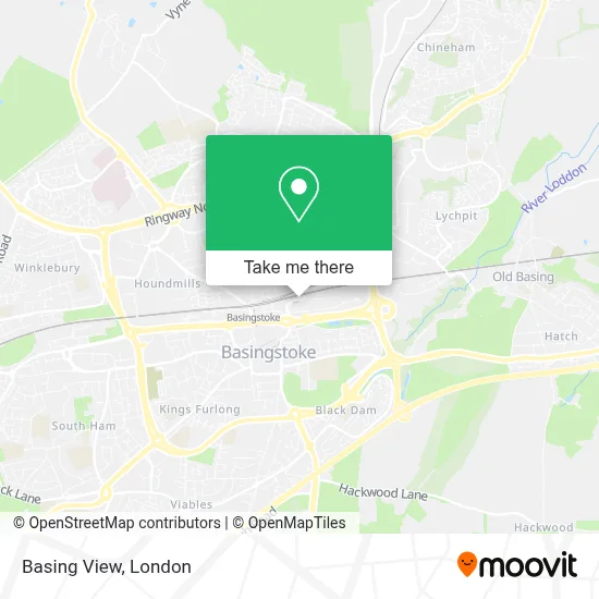 How to Get to Basing View in Basingstoke by Bus or Train?