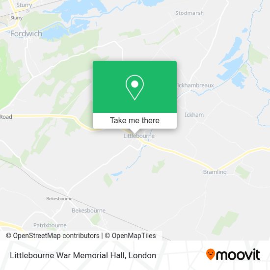 How to Get to Littlebourne War Memorial Hall in Kent by Bus or Train?