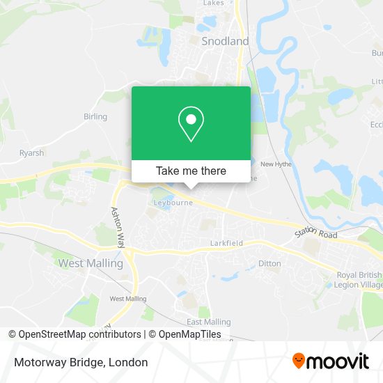 How to get to Motorway Bridge in Tonbridge And Malling by Bus or Train?