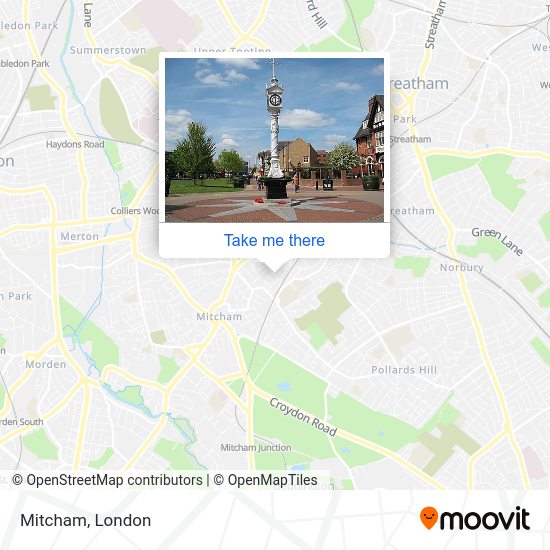 How to Get to Mitcham by Train, Bus or Tube?