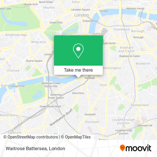 How to get to Waitrose Battersea in Nine Elms by Tube, train or bus?