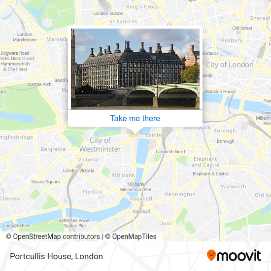 How to Get to Portcullis House in Westminster by Bus, Train, Tube or DLR?