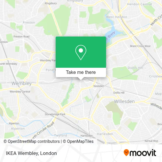 How to Get to IKEA Wembley in Neasden by Bus, Tube or Train?