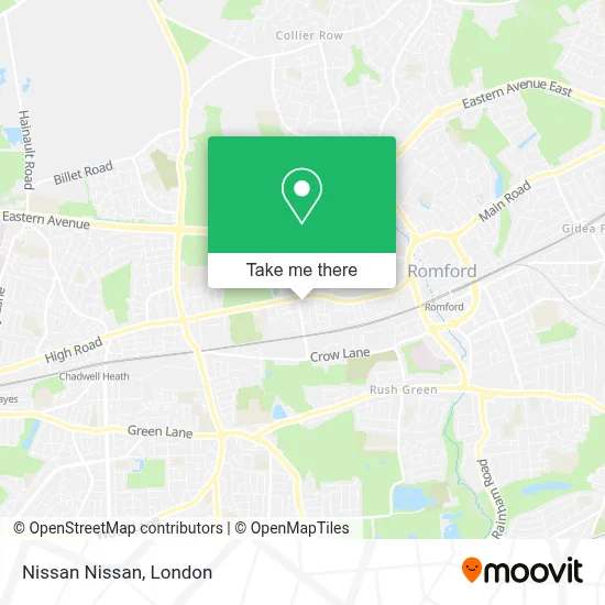 How to Get to Nissan NISSAN in Romford by Bus, Train, Tube or DLR?