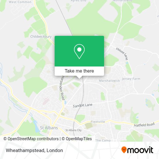 How to get to Wheathampstead in St Albans by bus or train?