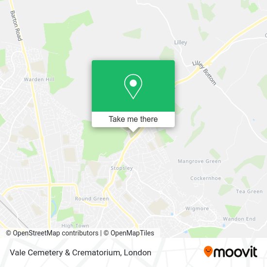 How to Get to Vale Cemetery & Crematorium in Luton by Bus or Train?