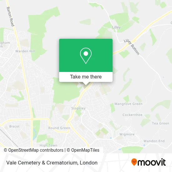 How to Get to Vale Cemetery & Crematorium in Luton by Bus or Train?