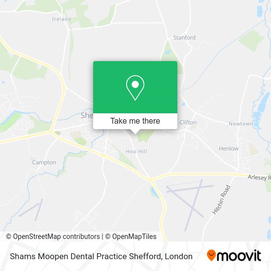 How to get to Shams Moopen Dental Practice Shefford in Central ...