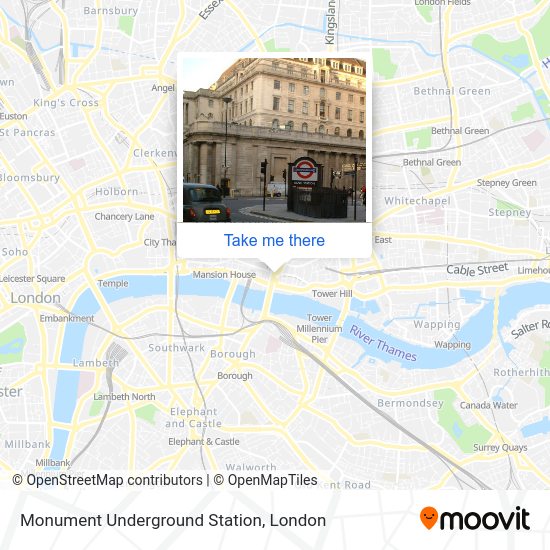 How to Get to Monument Underground Station in City Of London by Tube ...