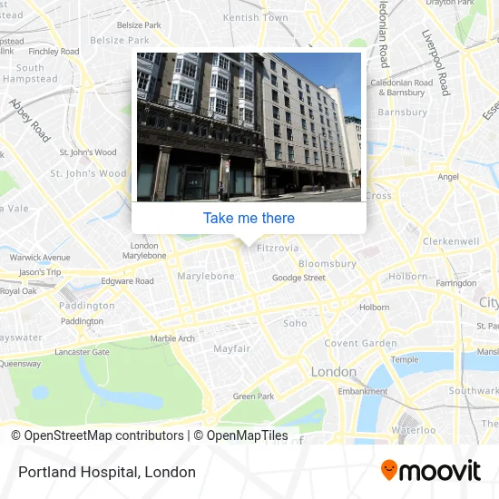 How to Get to Portland Hospital in Marylebone by Bus, Tube or Train?
