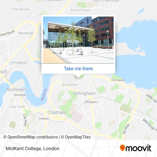 How to Get to MidKent College in Gillingham by Bus, Train or Dlr?