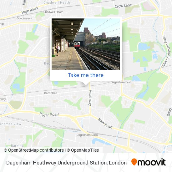 How to get to Dagenham Heathway Underground Station by Bus, Tube, Train ...