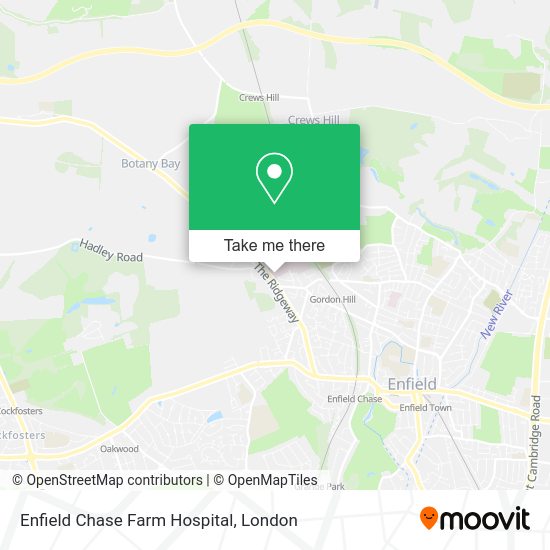 How to Get to Enfield Chase Farm Hospital by Bus, Tube or Train?
