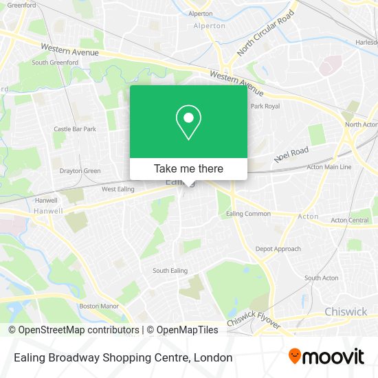 How to Get to Ealing Broadway Shopping Centre by Bus, Train or Tube?