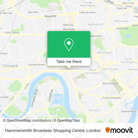 How to Get to Hammersmith Broadway Shopping Centre by Tube, Bus or Train?