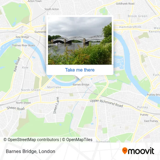 How to Get to Barnes Bridge by Bus, Tube or Train?