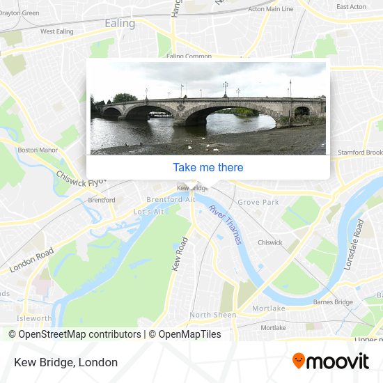 How to Get to Kew Bridge in Chiswick by Bus, Tube or Train?