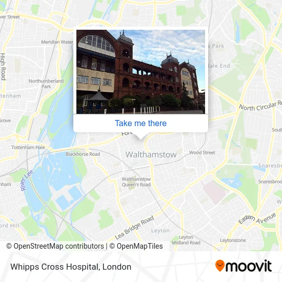 How to Get to Whipps Cross Hospital in Walthamstow by Bus, Tube, Train ...