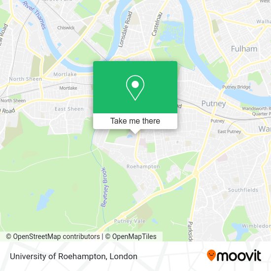 How to Get to University of Roehampton by Bus, Tube or Train?
