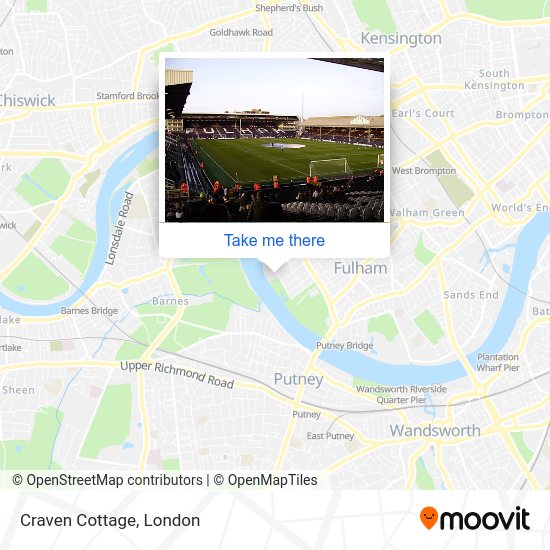 How to Get to Craven Cottage in Fulham by Bus, Tube or Train?