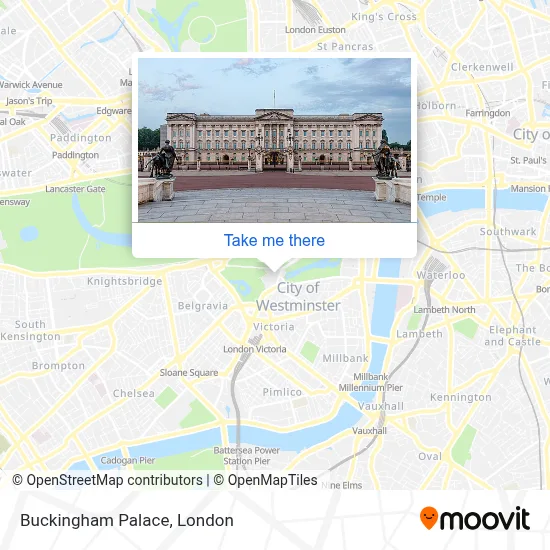 How to Get to Buckingham Palace in Westminster by Bus, Tube or Train?