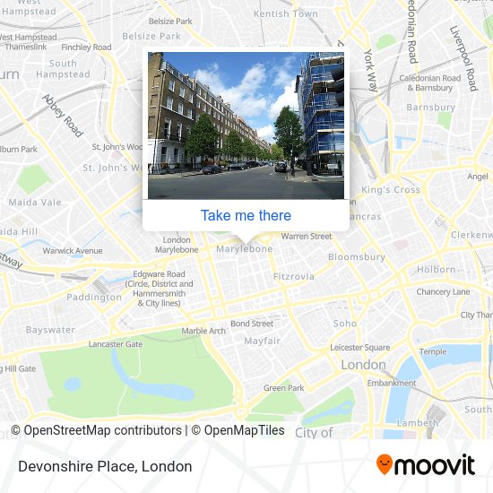 How to Get to Devonshire Place in Marylebone by Bus, Tube or Train?
