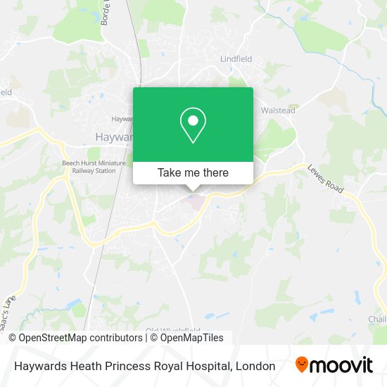 How to Get to Haywards Heath Princess Royal Hospital in Mid Sussex by ...