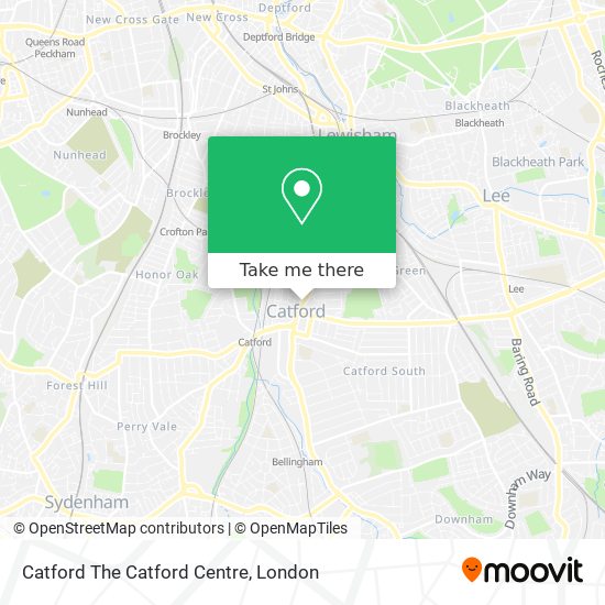 How to get to Catford The Catford Centre by bus, train or Tramlink?
