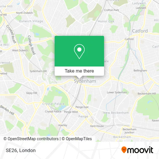 How to Get to SE26 in Sydenham by Train, Bus or Tube?